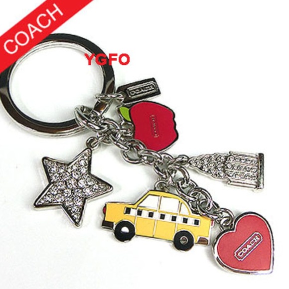 Coach | Accessories | Coach New York City Keychain Taxi Apple Star ...